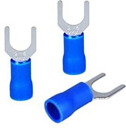 SK Electronics 25 Pcs Insulated SV2-5 Fork U-Type Wire Connector Fit ...