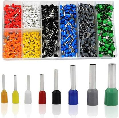 rtsense Assortment kit Ferrule Wire Copper Crimp Connector + Closed End ...