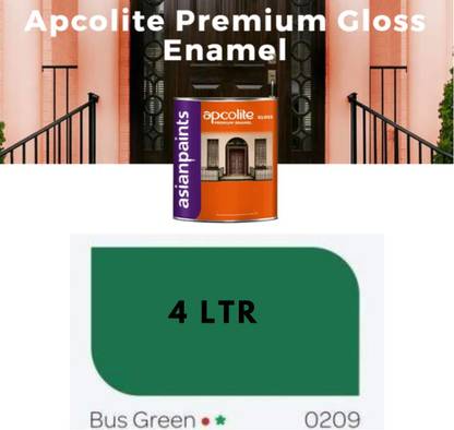 Asian Paints APCOLITE GLOSS ENAMEL BUS GREEN 4 LTR Wood Varnish Price ...