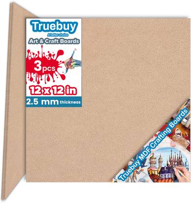 TrueBuy 12X12 Mdf Board Pack of 3 Ash Japanese Wood Veneer Pine Wood ...