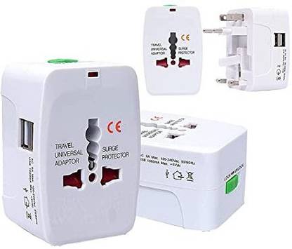Esnipe world wide adapter Worldwide Adaptor white - Price in India ...