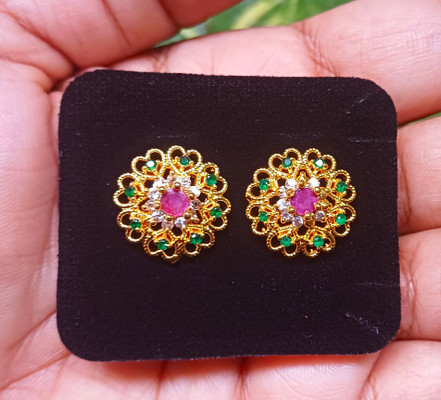 1 Gram Gold Earrings Buy 1 Gram Gold Earrings online at Best Prices in India Flipkart