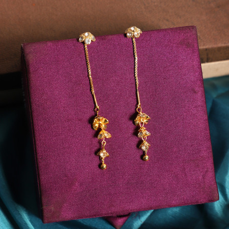 Gold Earrings Simple Designs With Price