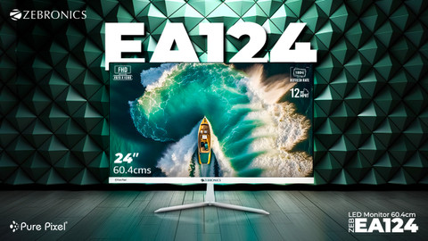 ZEBRONICS Pure Pixel 60.96 cm (24 inch) Full HD VA Panel with 250 nits ...