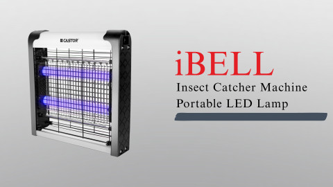 CASTOR CTM02IK Insect Catcher Machine, Portable LED Lamp, Compact Fly ...