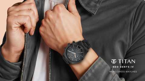 Titan NQ1805NM01 Titan Workwear Multifunction Black Dial Black ...