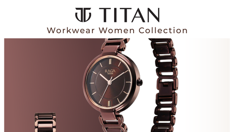Titan Titan Raga Delight Brown Dial Brown Metal Strap Analog Watch ...