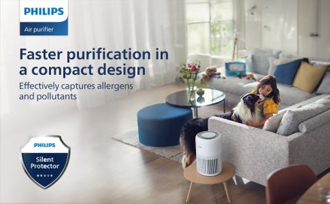 PHILIPS AC0920/60 CADR 250 m3/h, covers up to 300 sqft Portable Room ...