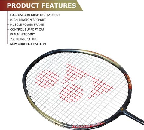 Yonex Muscle Power 55 Light Strung Badminton Racquet (Weight: 4U ...