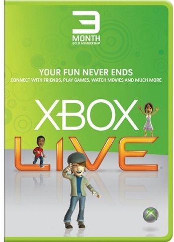 Xbox Live 3 Month Gold Membership Card Price in India - Buy Xbox Live 3 ...