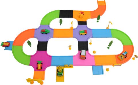 Happy Kidz CARTOON CITY TRACK GAME - CARTOON CITY TRACK GAME . Buy ...