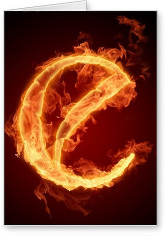 wallpaper e fire letter