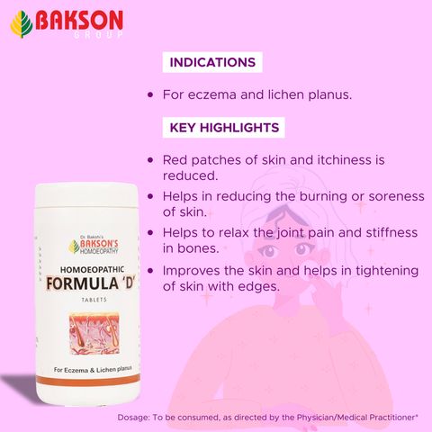 Bakson's Homoeopathy Homoeopathic Formula 'D' Tablets Price in India ...