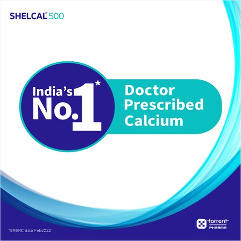 SHELCAL Calcium + Vitamin D3 For Strong Bones | India's No.1 Doctor's ...
