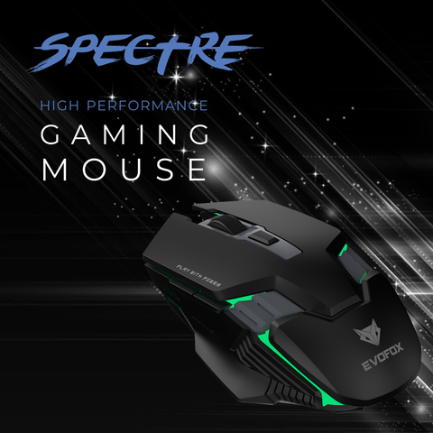 EVOFOX Spectre 3600 DPI Gaming Sensor and 7 Colours Rainbow Lighting ...