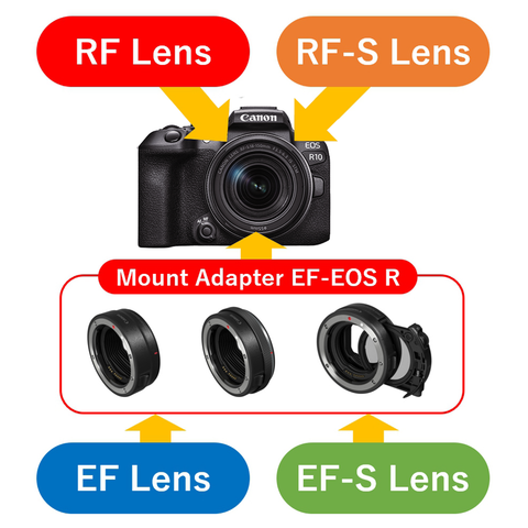 Canon EOS R10 Mirrorless Camera Body with RF-S 18 - 45 mm f/4.5 - 6.3 ...