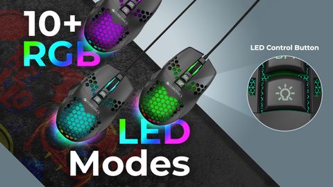ZEBRONICS Crosshair Wired Ambidextrous Optical Gaming Mouse Premium ...