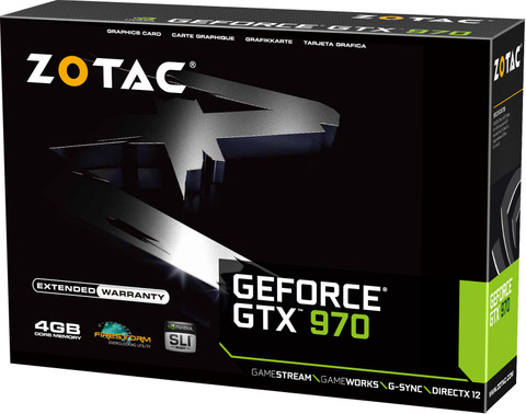 ZOTAC GeForce GTX 970 GDDR5 4 GB NVIDIA Chipset 256 bit 1076 MHz ...