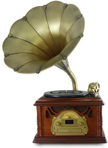 record player megaphone
