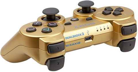 metallic gold ps3 controller