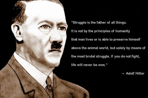 Doodychop Adolf Hitler Motivational Quote Poster With Sticking Tape