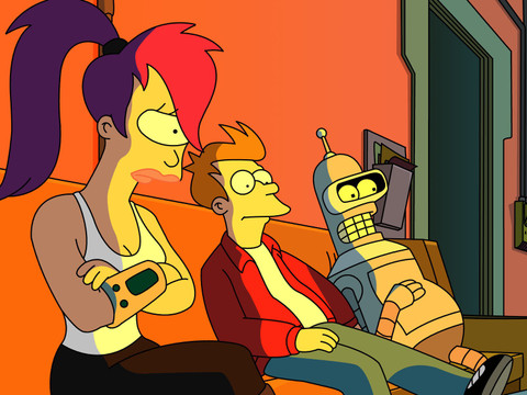 futurama leela and fry