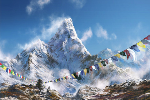prayer flags himalayas