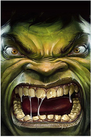 angry hulk face