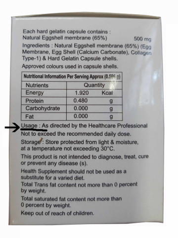 natural eggshell membrane capsules