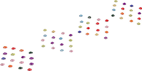 CRYSTAL Small Multicolor Stone Bindi Women Multicolor Bindis Price in ...