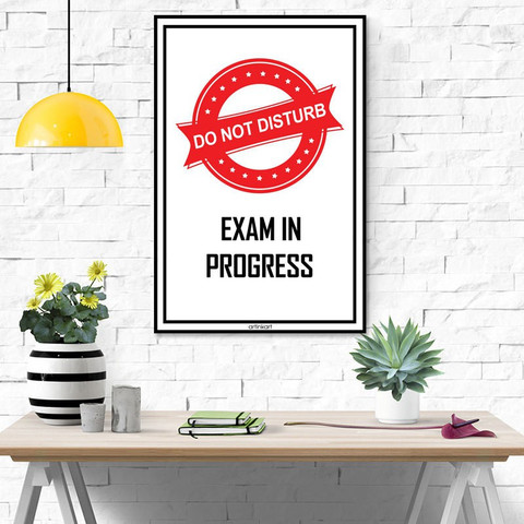 exam in progress poster