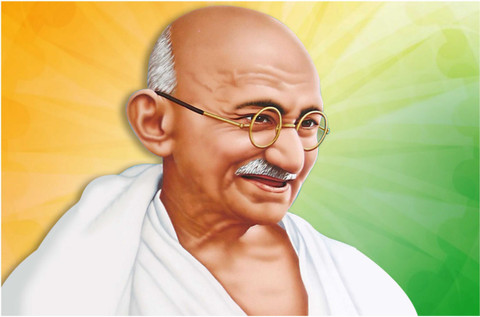 mahatma gandhi colour photo