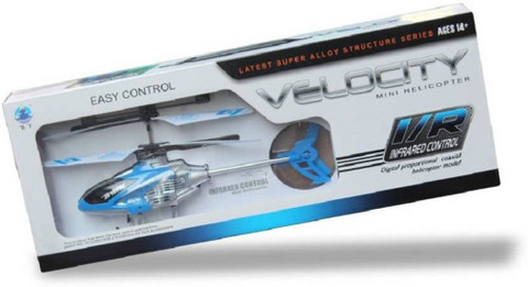remote control helicopter blue