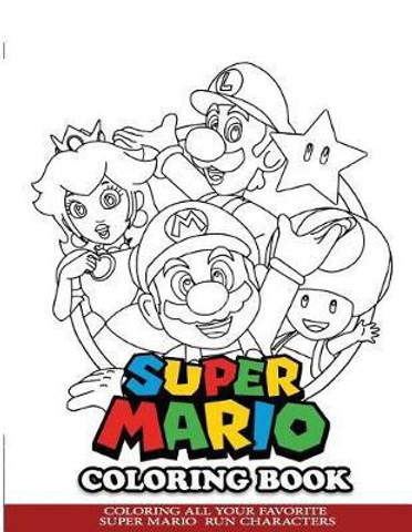 colouring picture of mario