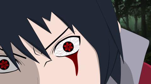 sasuke sharingan eye bleeding