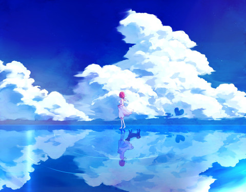 anime reflection art