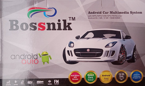 BOSSNIK 2 GB GPS Android Bluetooth Car MP4 Music Player HD 1080P Touch ...
