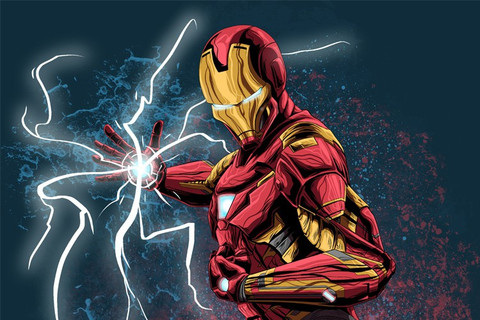 iron man cartoon photo wallpaper