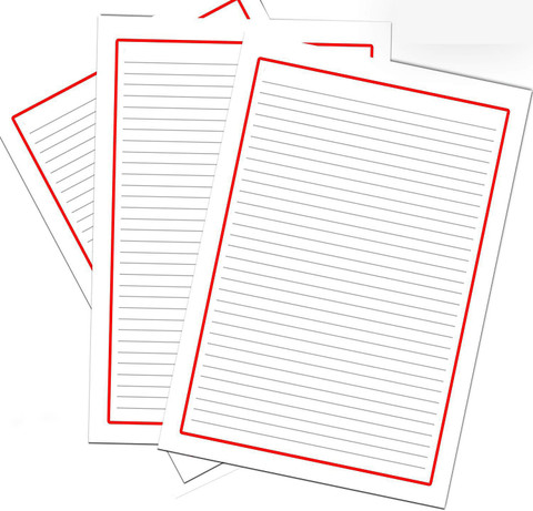 lined paper a4 with border