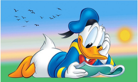 donald duck thinking