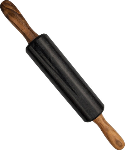 black rolling pin