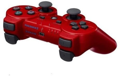 red ps3 controller