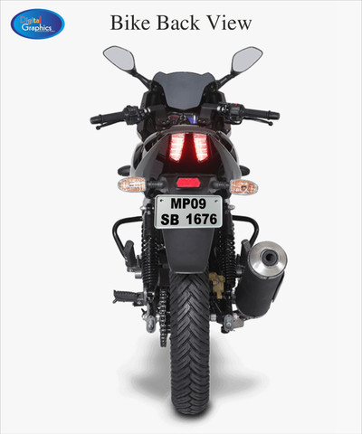 Digital Graphics Radium Number with Steel Plate Bike Number Plate Price ...