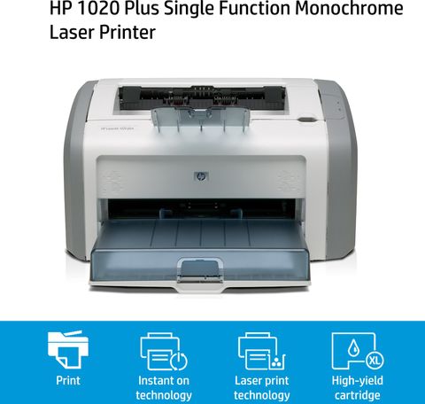 HP LaserJet 1020 Plus Single Function Monochrome Laser Printer - HP ...