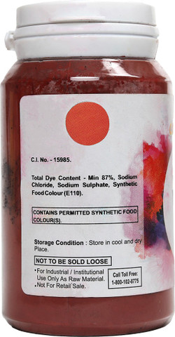 sunset yellow dye e110