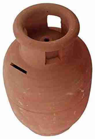 lonas Clay Made Gas Cylinder Shape Piggy/Money Bank-A Coin Bank Price ...