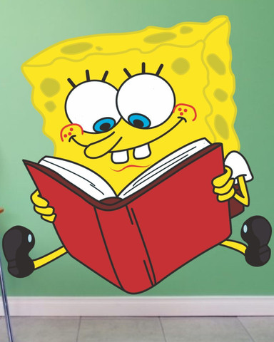 spongebob reading