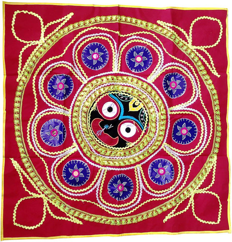 PIPILI CHANDUA Handicrafts Lord Jagannath Chandua, Unique Applique ...