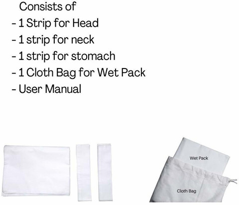 Satvic Lifestyle Wet Pack Manushya Life Wet Pack - Cotton Patti For ...