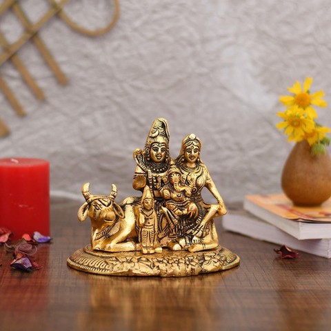 EliteTouch Shiva Parvati Ganesh Idol Shiv Parivar Murti Statue ...